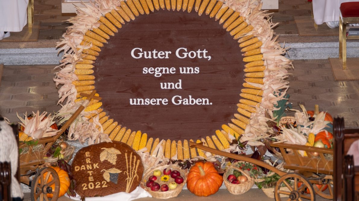 Erntedank 2022 – Danke für die Ernte und für alles, was gut gelungen ...
